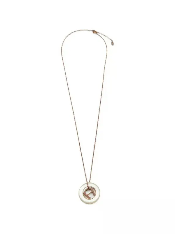 AIGNER Logo-motif Necklace - Pink