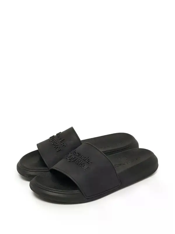 Alexander McQueen Logo-embossed Slides