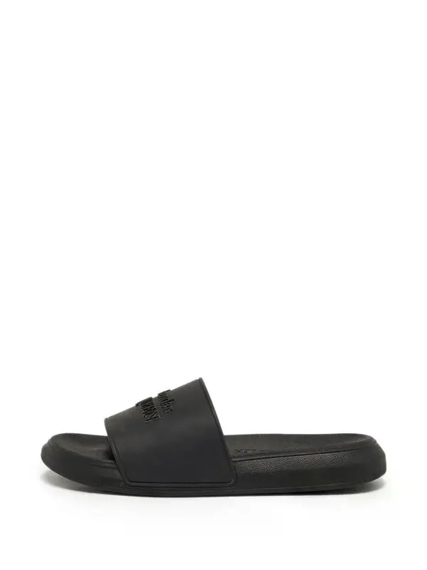 Alexander McQueen Logo Embossed Slides