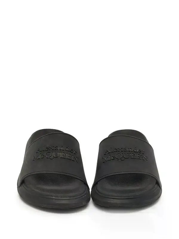 Alexander McQueen Logo Embossed Slides