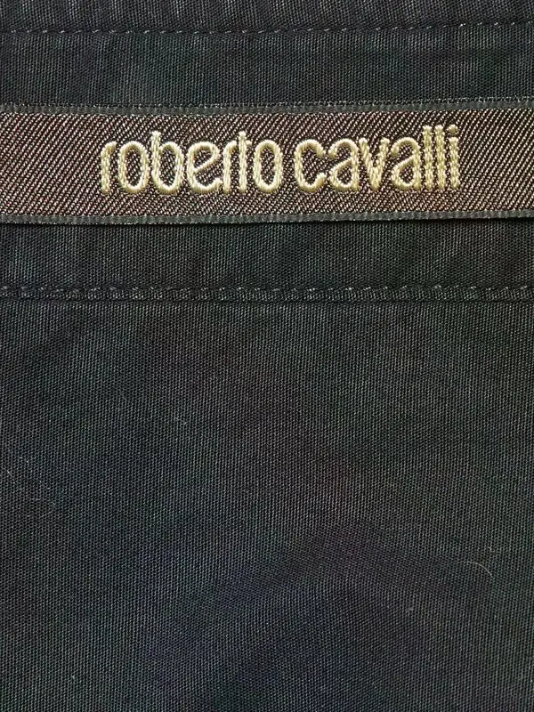 Roberto Cavalli Logo-crest Embroidered Shirt