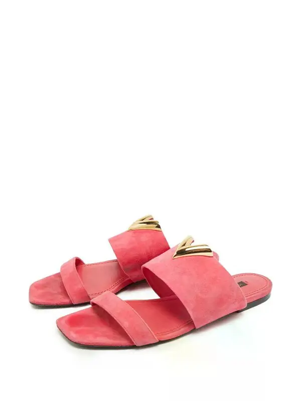 LOUIS VUITTON Essential V Suede Slides