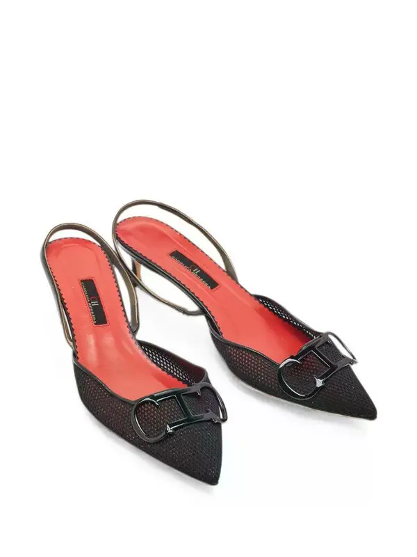Carolina Herrera Mesh Slingback Pumps