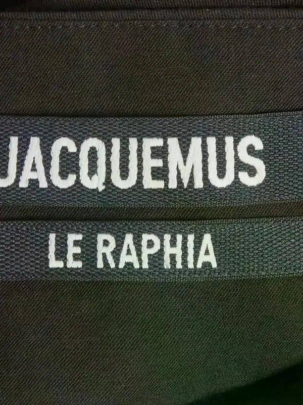 Jacquemus Le Raphia Draped Mini Dress