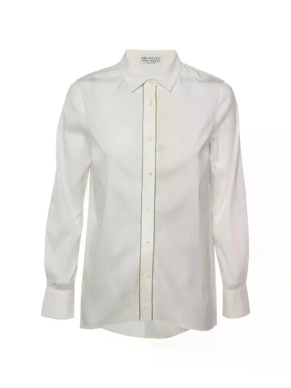 Brunello Cucinelli Monili Button-front Shirt - White