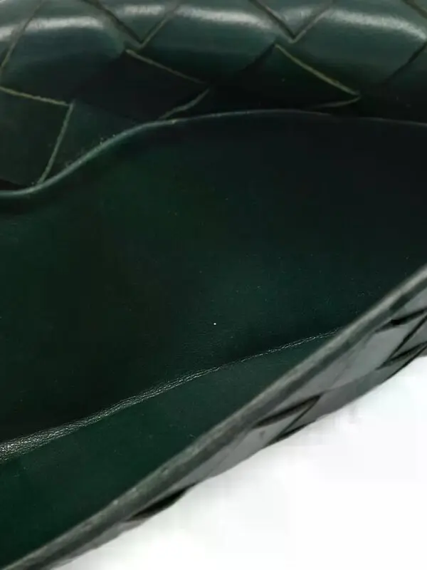 Bottega Veneta Intrecciato Flap Wallet - Green