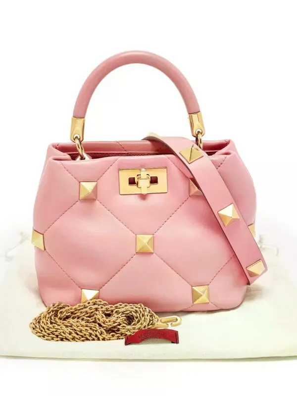 Valentino Garavani Small Roman Shoulder Bag - Pink