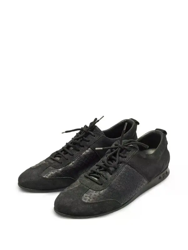 LOUIS VUITTON Monogram Embossed Panelled Sneakers