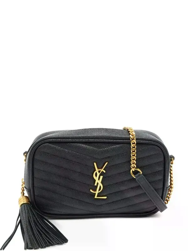 Saint Laurent Lou Matelassé Camera Bag - Black