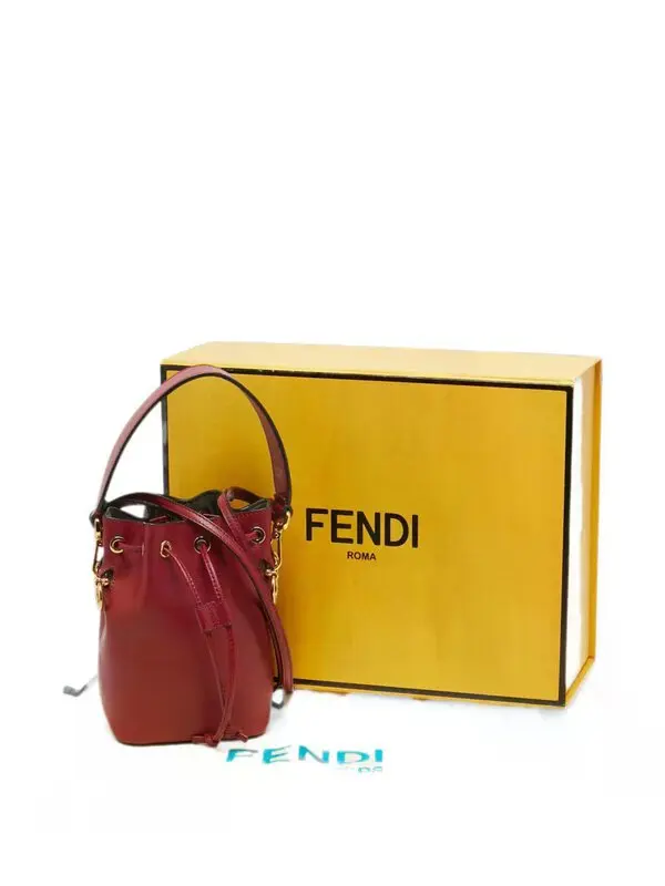Fendi 2019 Mon Tresor Leather Bucket Bag