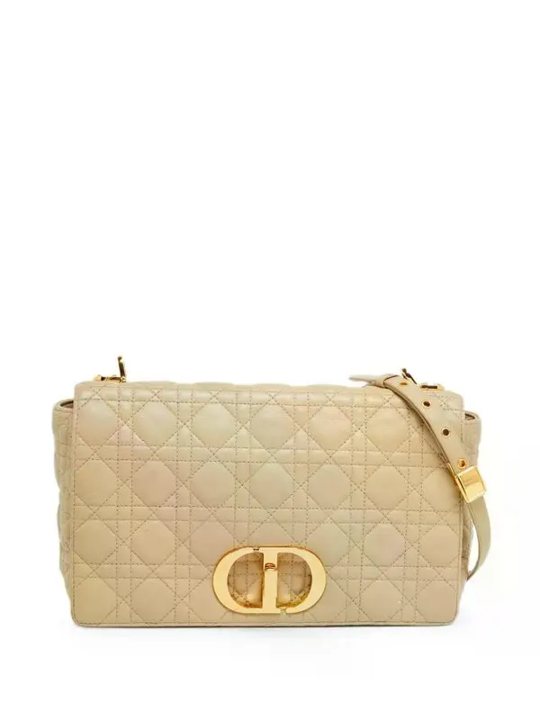 Dior Large Caro Shoulder Bag - Neutrals