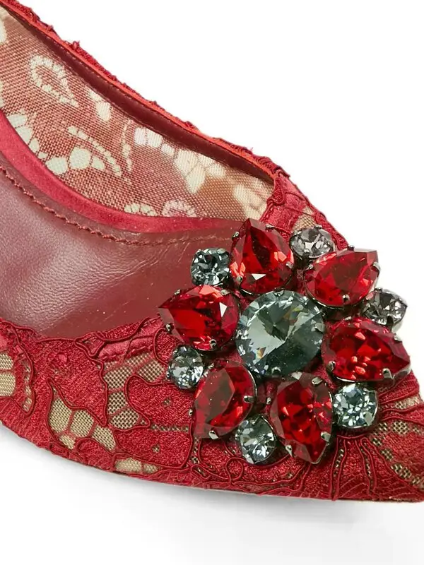 Dolce & Gabbana Bellucci Floral-lace Heeled Pumps