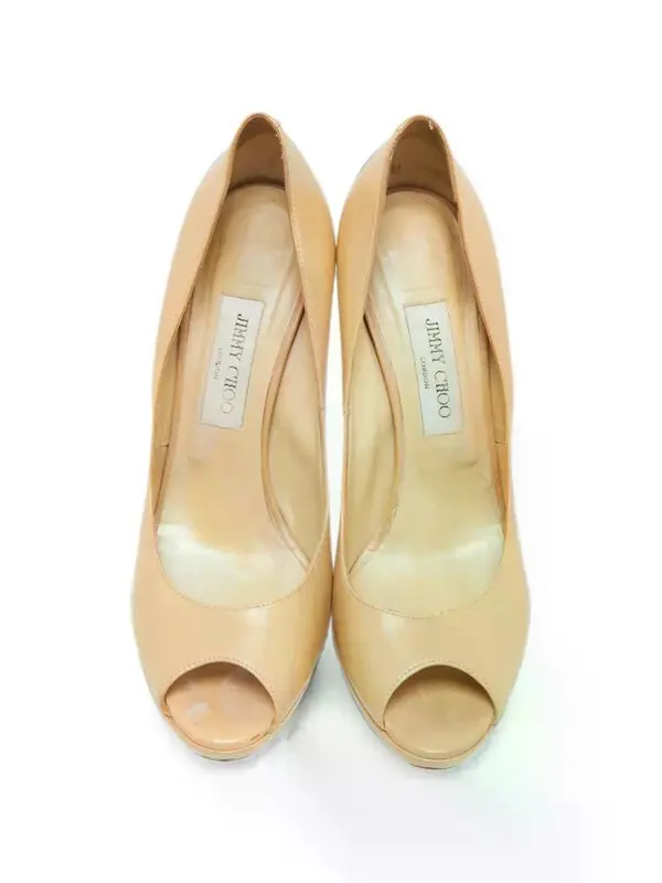 JIMMY CHOO Quiet Peep-toe Heeled Pumps