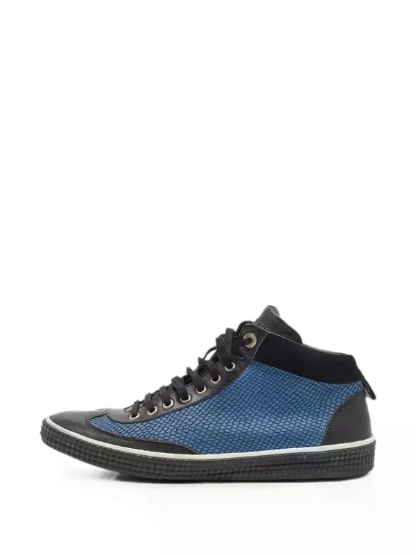 JIMMY CHOO Belgravia Python-embossed Lace-up Sneakers