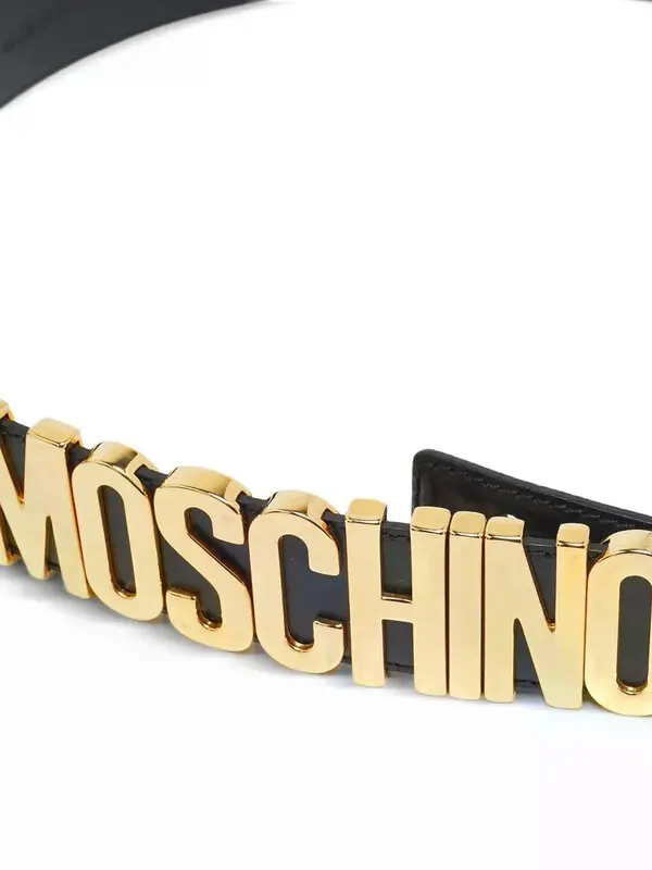 Moschino Logo-plaque Belt