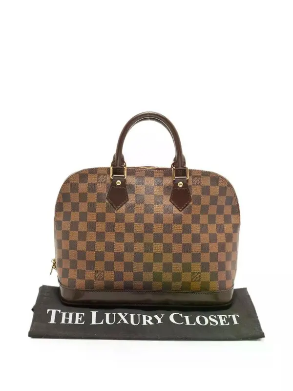 LOUIS VUITTON 2008 Alma Damier Ebene Tote Bag