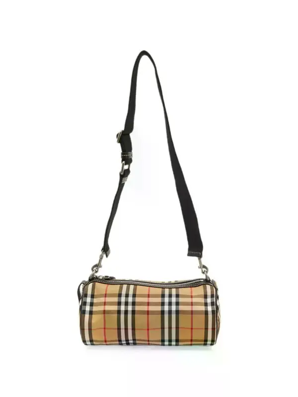Burberry Small Kennedy House Check Crossbody Bag - Neutrals