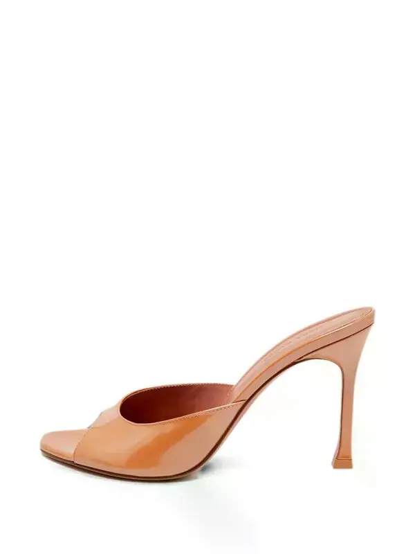 Amina Muaddi Alexa Heeled Sandals - Brown