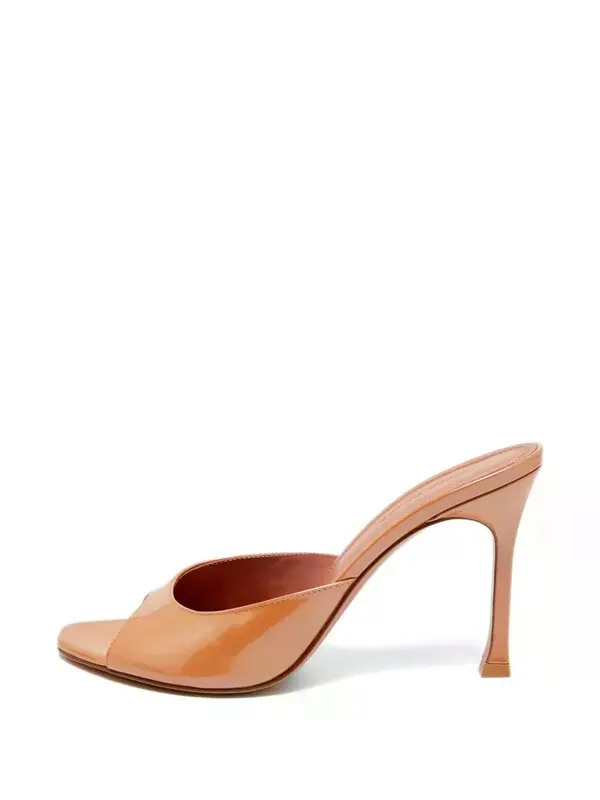 Amina Muaddi Alexa Heeled Sandals - Brown