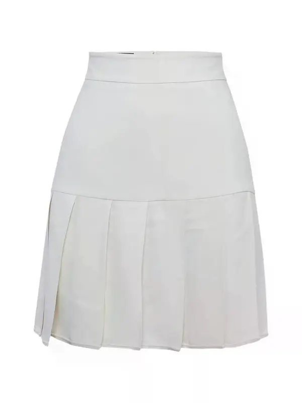 Gucci Pleated Sateen Mini Skirt - Neutrals