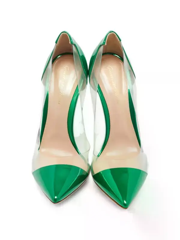 GIANVITO ROSSI Plexi Pointed-toe Pumps