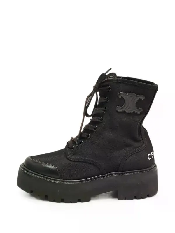 Celine Triomphe Combat Boots