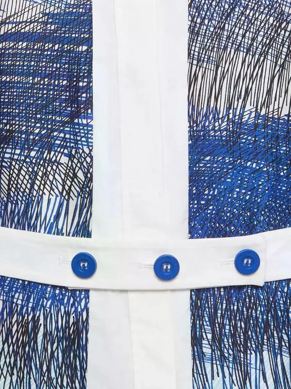 Kenzo Abstract-print Mini Shirt Dress
