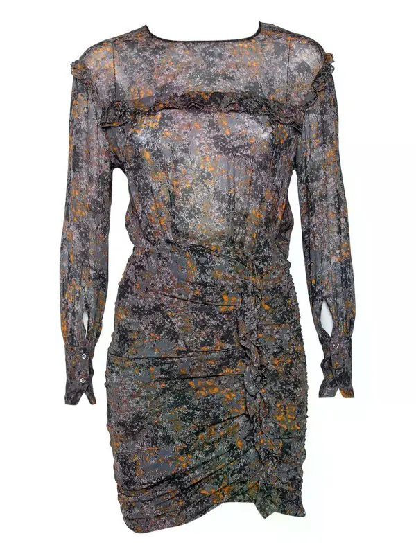 ISABEL MARANT VINTAGE Printed Ruched Dress
