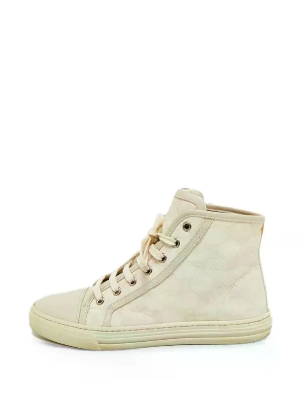 Gucci Gg Canvas High-top Sneakers - Neutrals