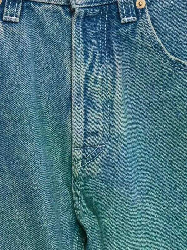 Loewe Embroidered-pocket Jeans - Blue