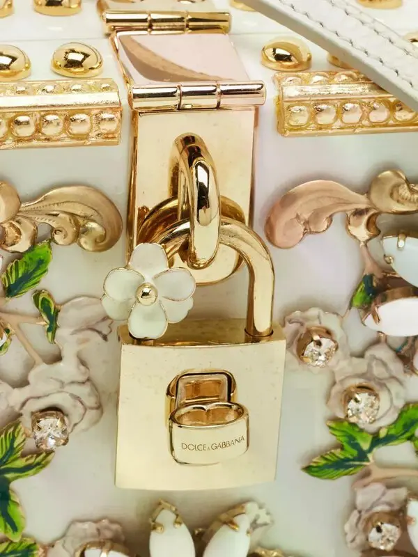Dolce & Gabbana Locket Box Floral-motif Mini Bag