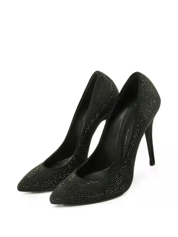GIUSEPPE ZANOTTI Crystal-embellished Pointed-toe Pumps