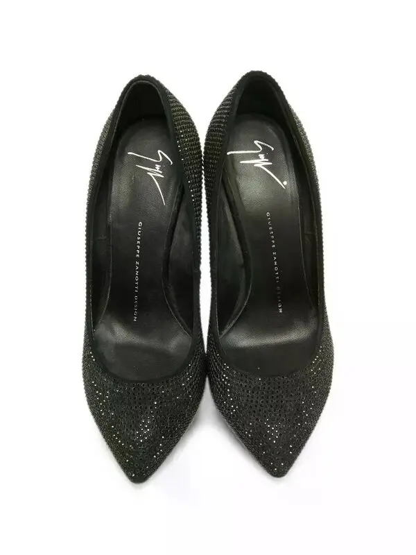 GIUSEPPE ZANOTTI Crystal-embellished Pointed-toe Pumps