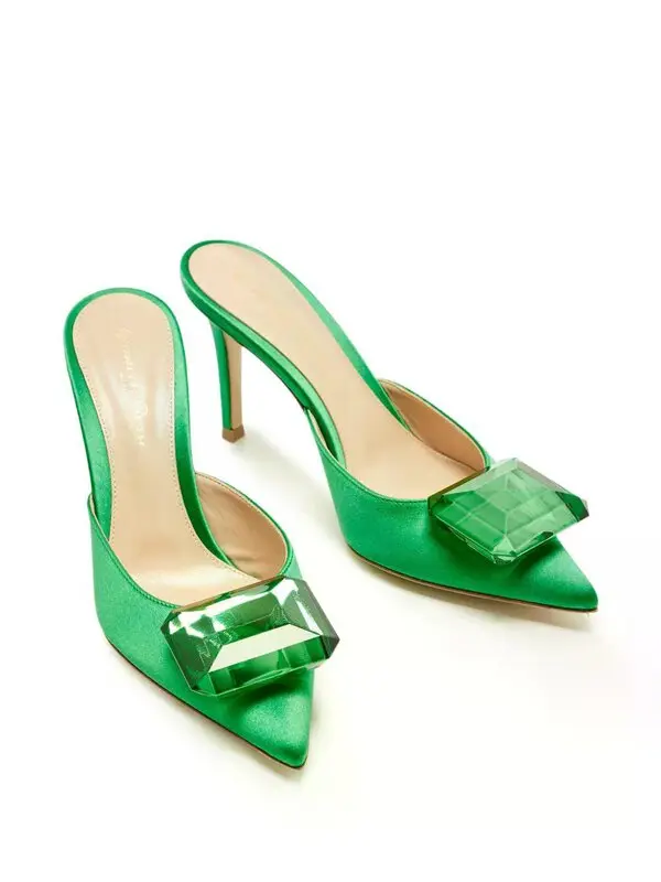 GIANVITO ROSSI Jaipur Jewel-embellished Mules