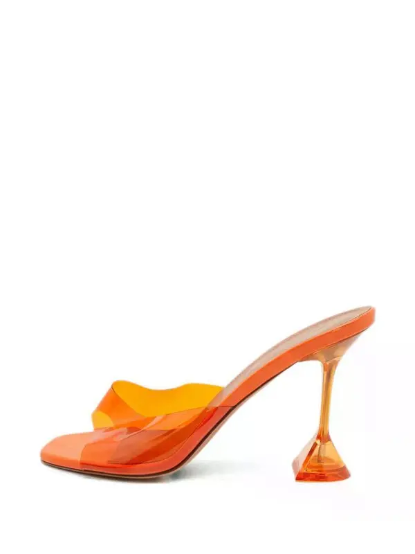 Amina Muaddi Lupita Heeled Sandals - Orange