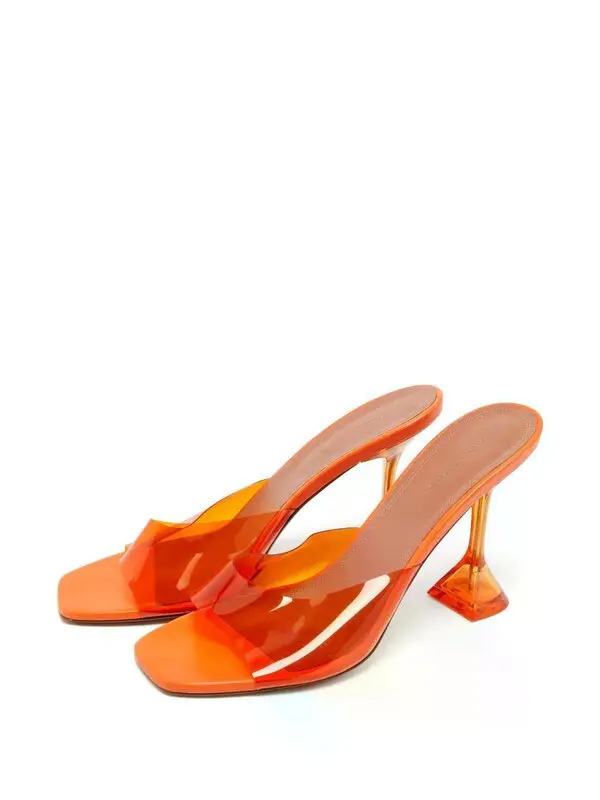 Amina Muaddi Heeled Sandals - Orange