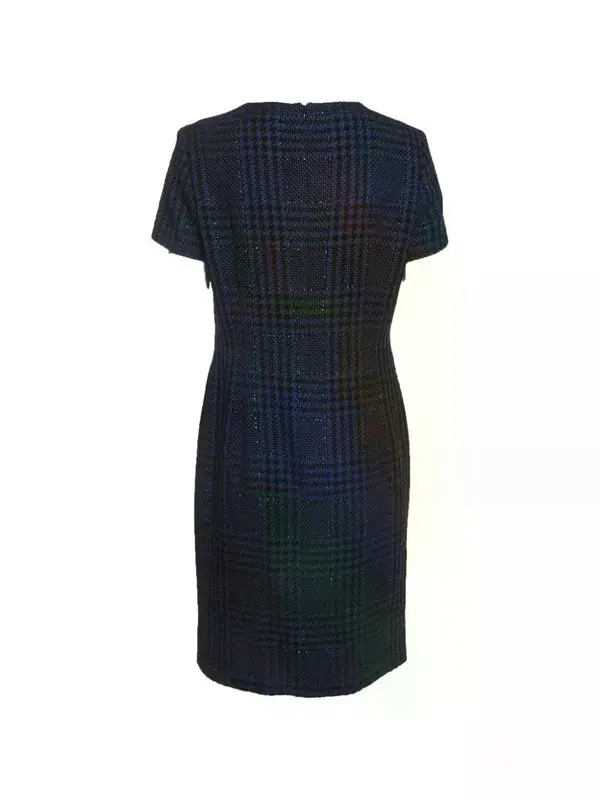Escada Checkered Tweed Dress