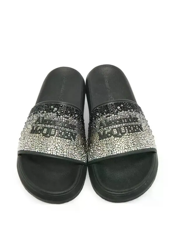 Alexander McQueen Crystal-embellished Slides