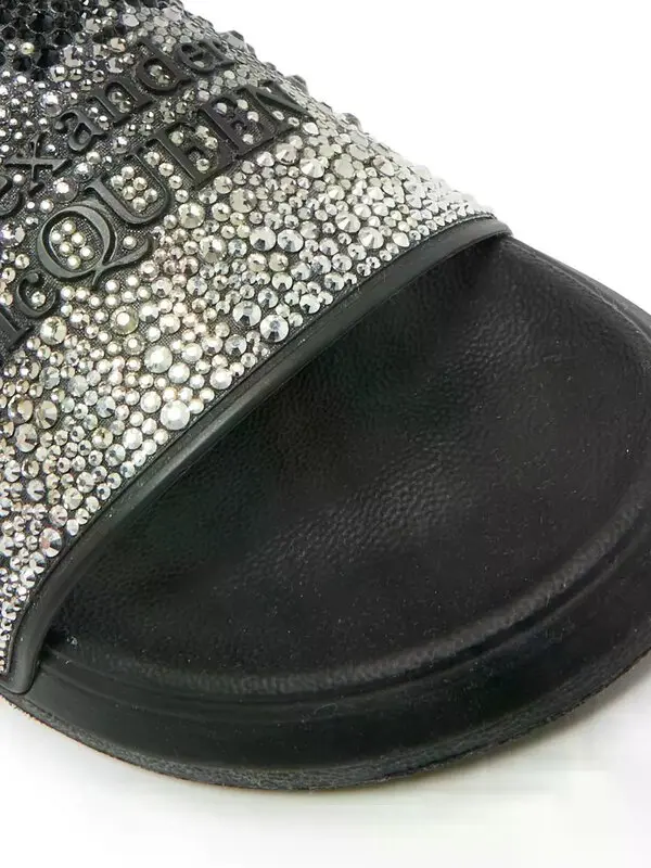 Alexander McQueen Crystal-embellished Slides