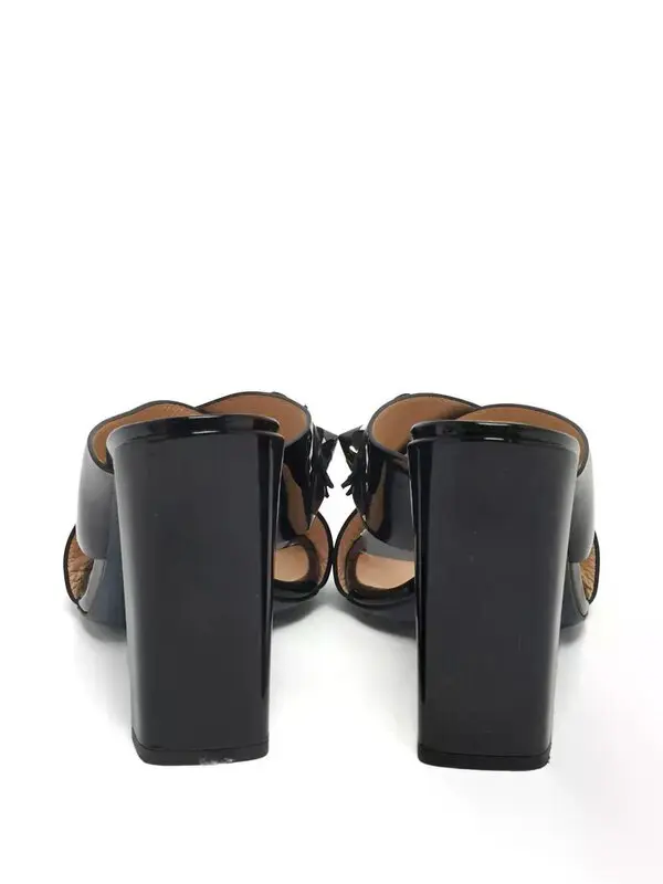 Fendi Flowerland Criss-cross Heeled Sandals