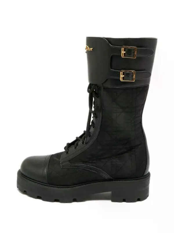 Dior D-trap Combat Boots - Black