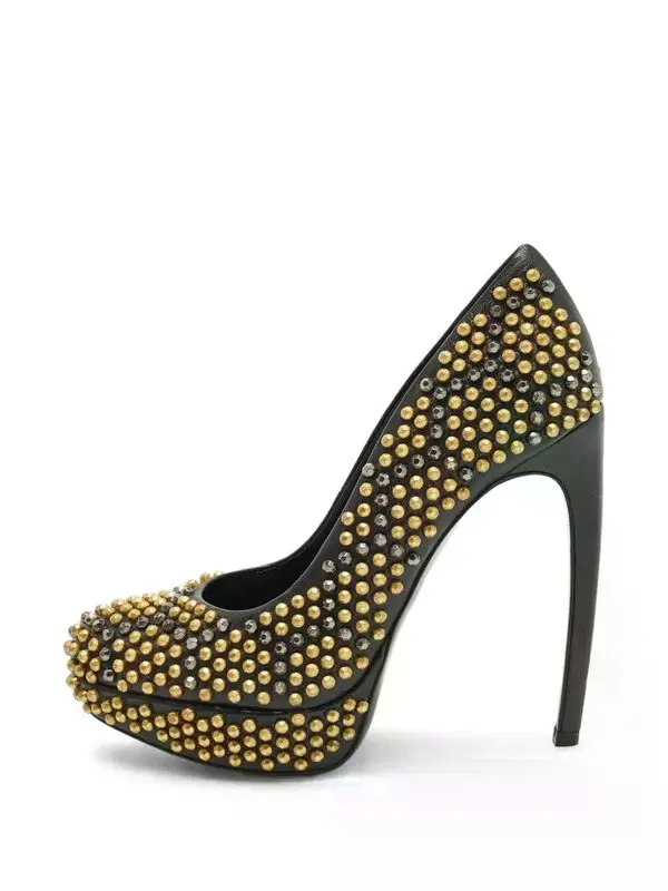 Alexander McQueen Hexagon Platform Pumps - Black