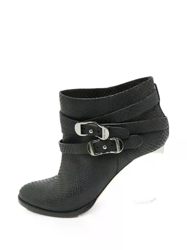 JIMMY CHOO Marlin Python-embossed Ankle Boots
