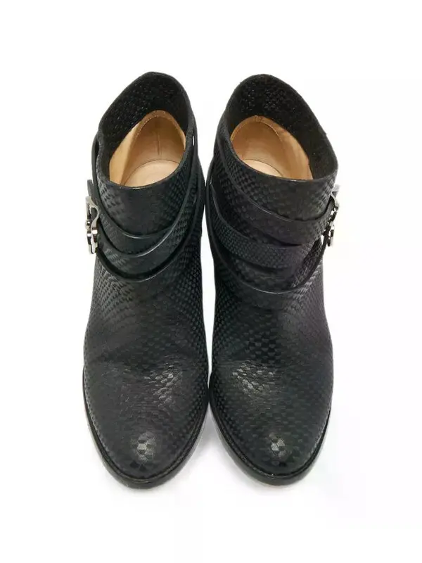 JIMMY CHOO Marlin Python-embossed Ankle Boots