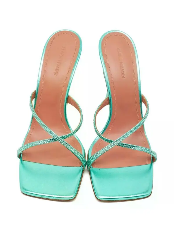 Amina Muaddi Adriana Crystal-embellished Sandals