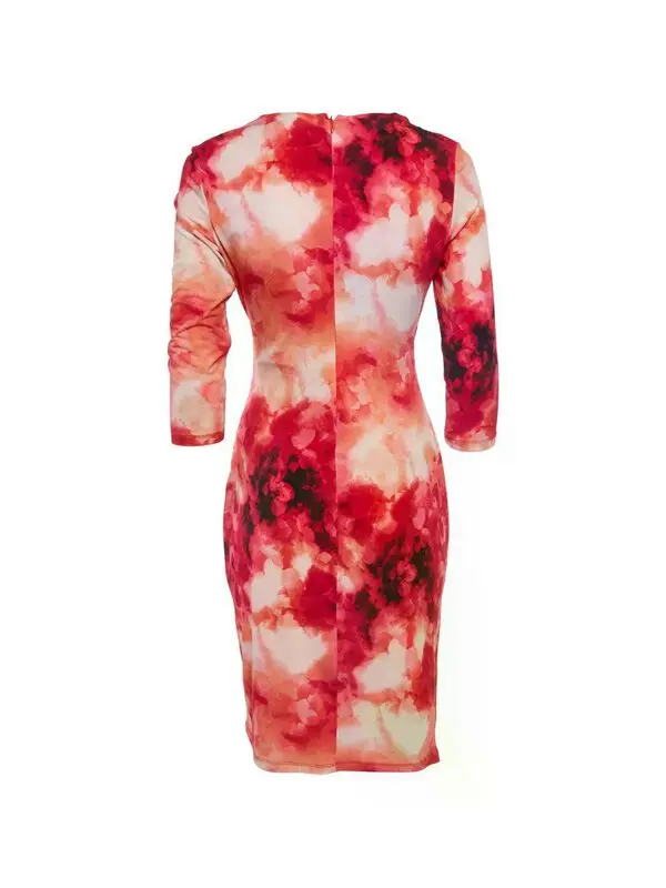 Calvin Klein Floral-pattern Asymmetric Dress