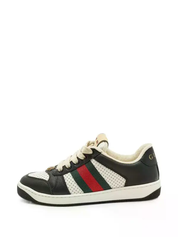 Gucci Screener Perforated Sneakers - Black