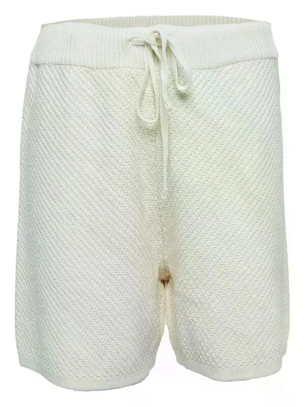 Nanushka Crochet-knit Shorts - Neutrals