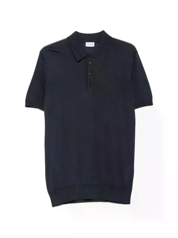 Pal Zileri Short-sleeved Knitted Polo Shirt