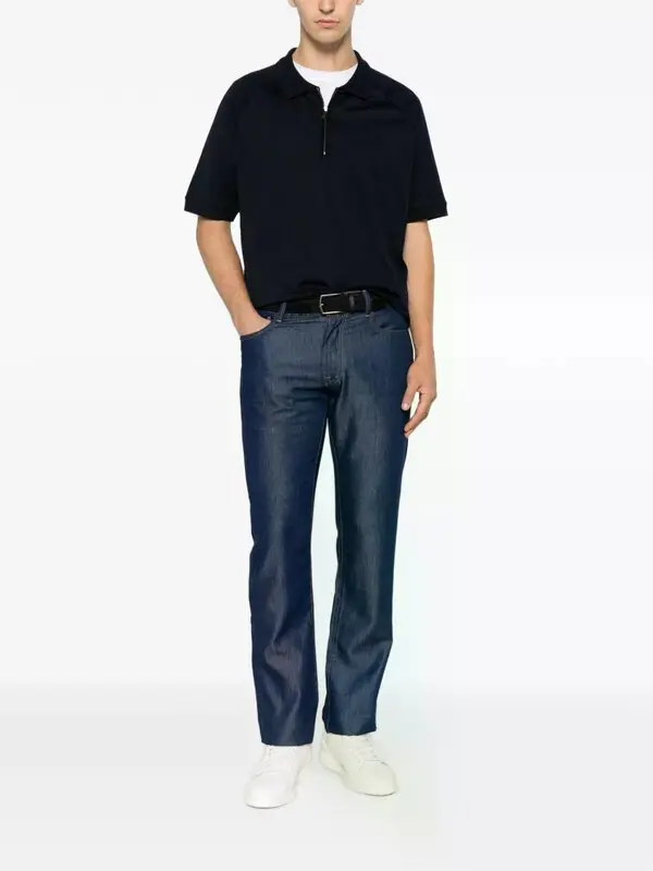 Pal Zileri Zip-fastening Raglan-sleeve Polo Shirt